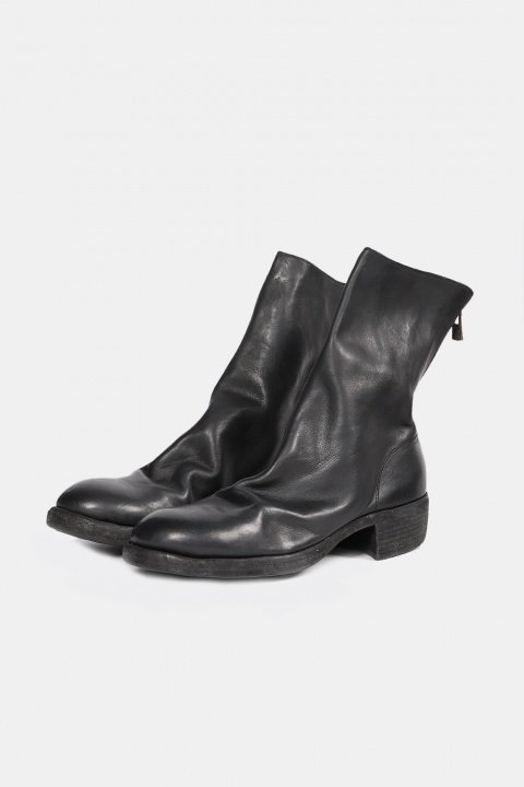 GUIDI788Z BACK ZIP MID BOOTS HORSE FULL GRAIN - IMMENSE.TW
