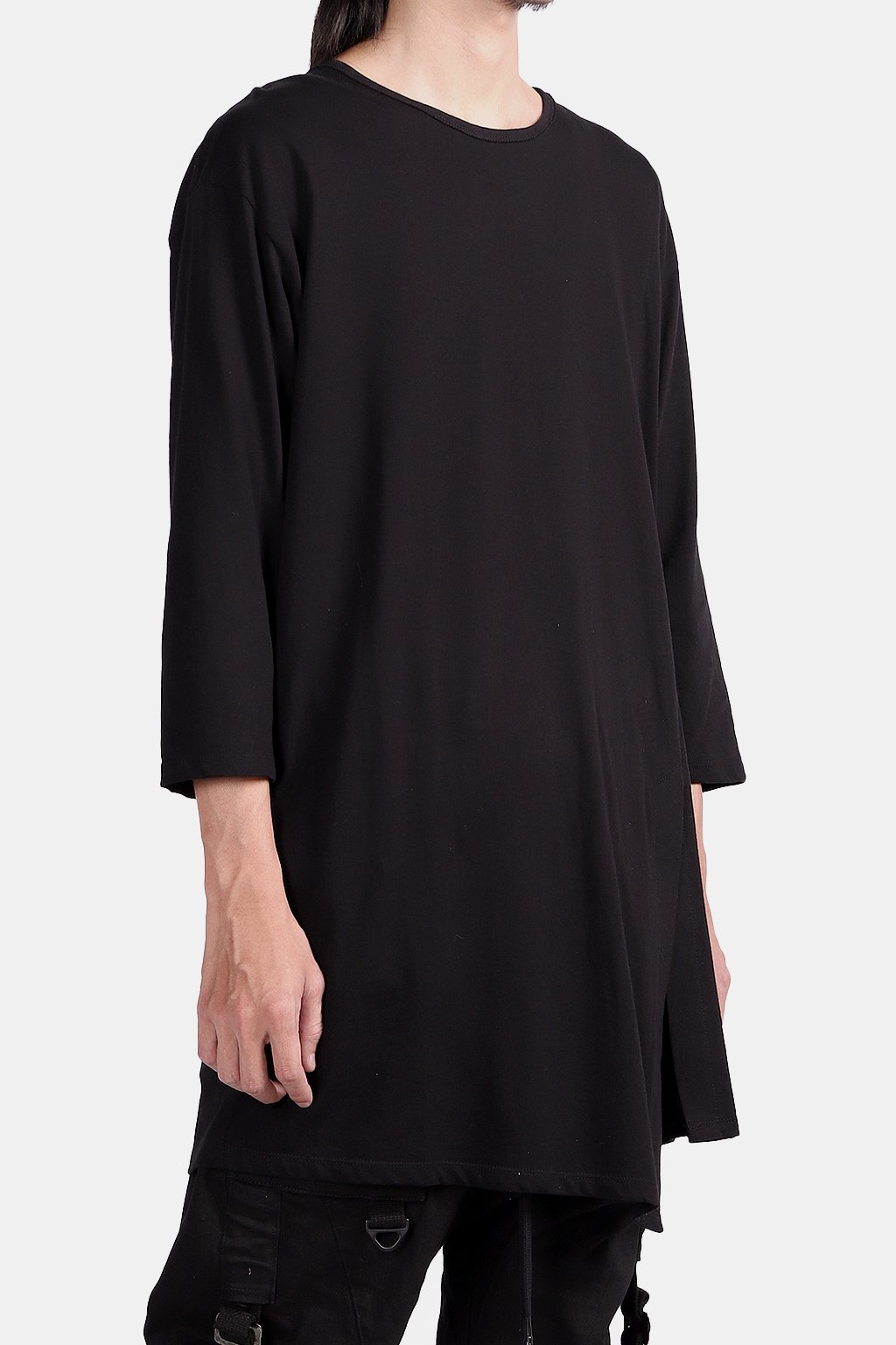 D.HYGENST101-1825S 30/- Soft Cotton Jersey Slit T-Shirt - IMMENSE.TW
