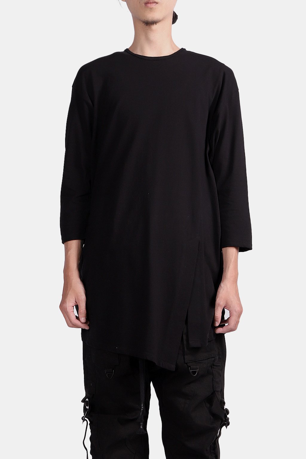 D.HYGENST101-1825S 30/- Soft Cotton Jersey Slit T-Shirt - IMMENSE.TW